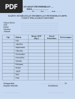 Contoh Kartu SPP | PDF