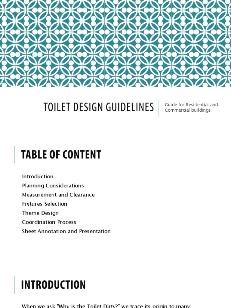 Toilet Design Guidelines 1 1 | PDF | Toilet | Wall