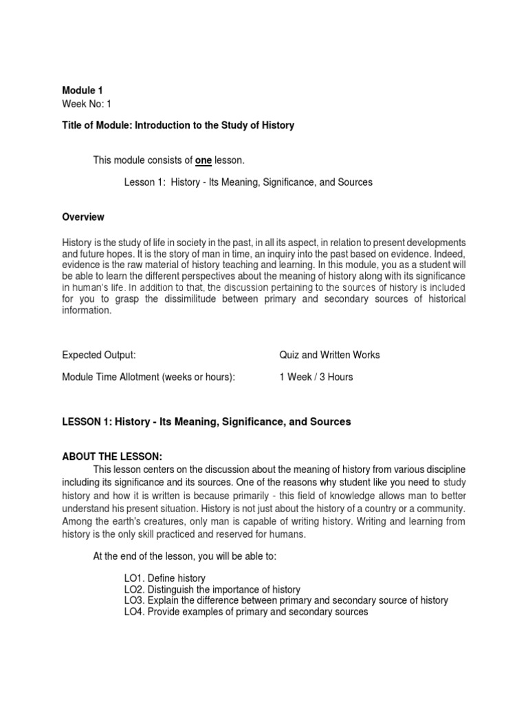 History Study Guide for Students | PDF