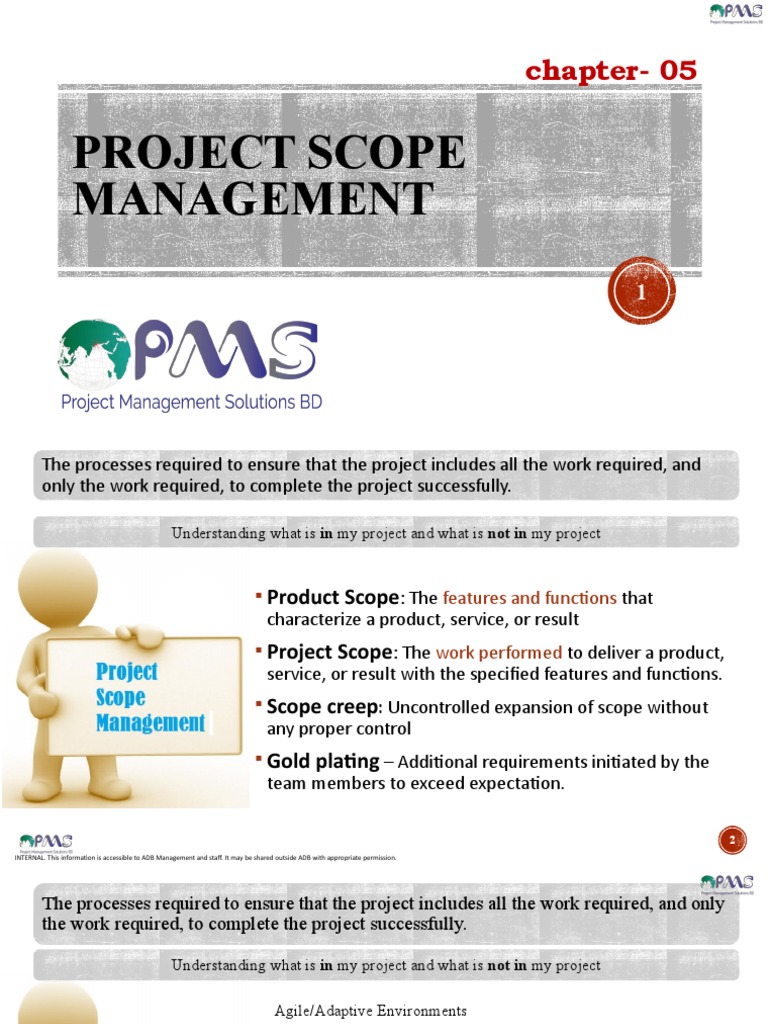 PMBOK Chapter 5 Project Scope Management | PDF | Project Management ...