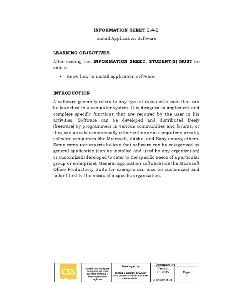 Software Installation Guide | PDF | Installation (Computer Programs ...