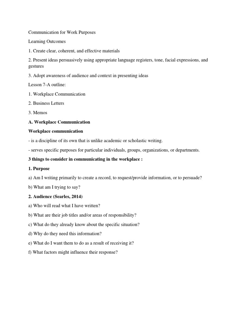 Effective Workplace Communication Skills | PDF | Communication | Human ...