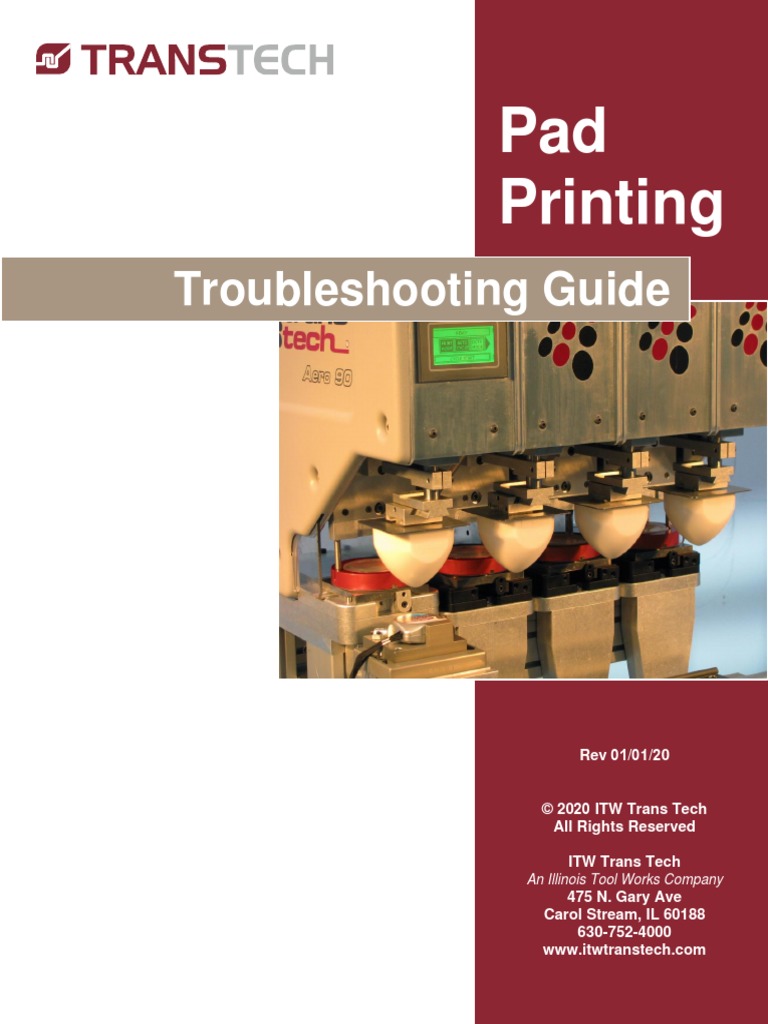 Troubleshooting-Guide-new-number - Pad Printing | PDF | Etching | Materials