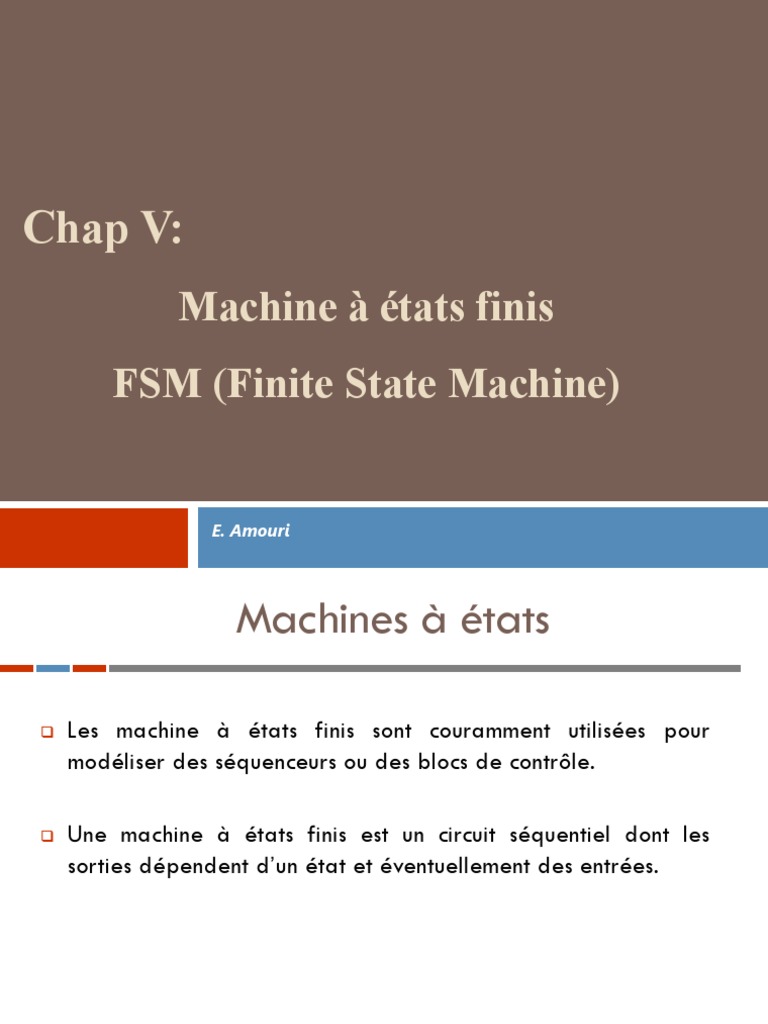 Circuits Programmables Chap5 Etud | PDF | VHDL | Informatique