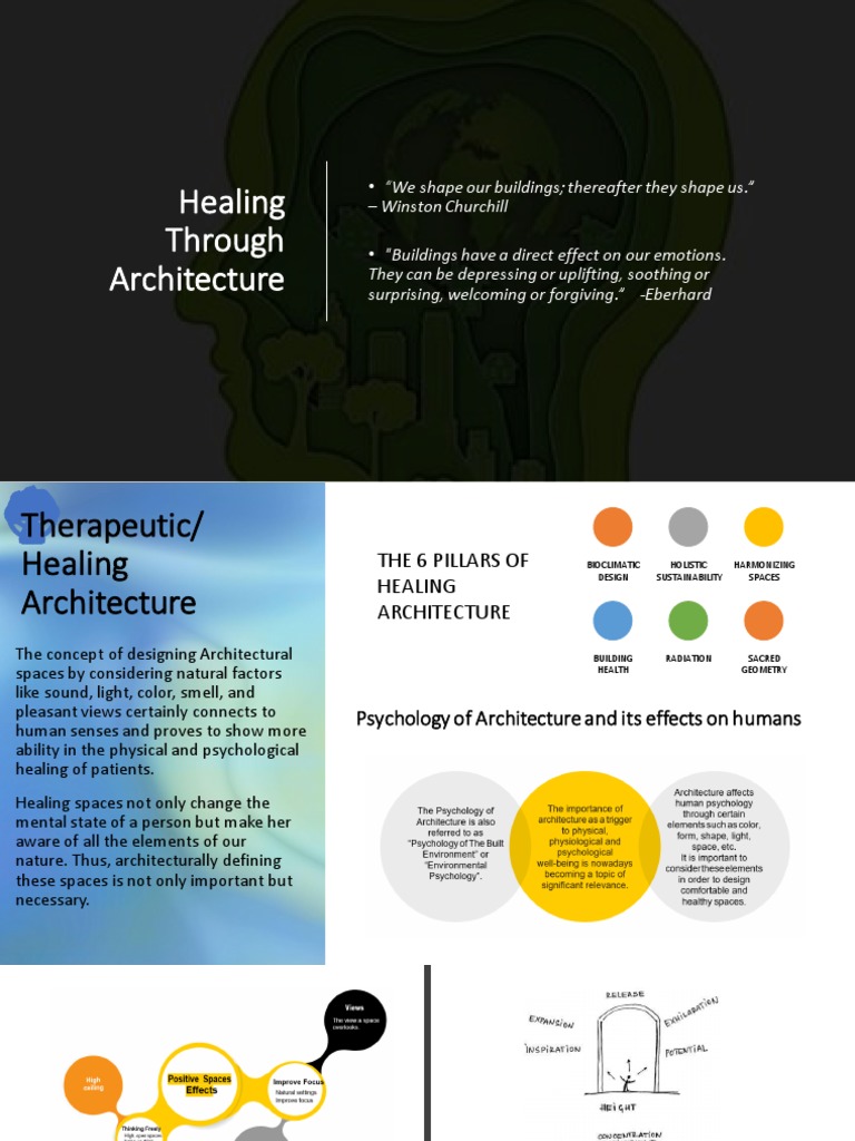 Healing Through Architecture: - "We Shape Our Buildings Thereafter They ...