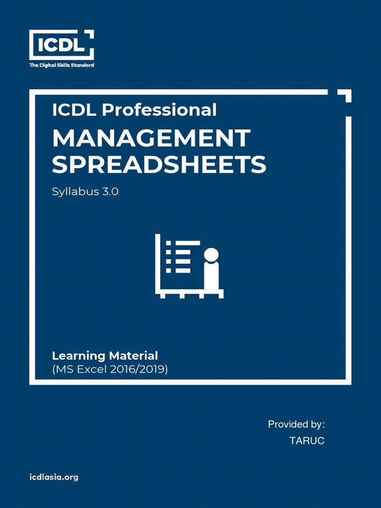 ICDL Textbook | PDF | Spreadsheet | Numbers