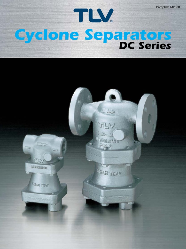 Cyclone Separators: DC Series | PDF | Valve | Liquids