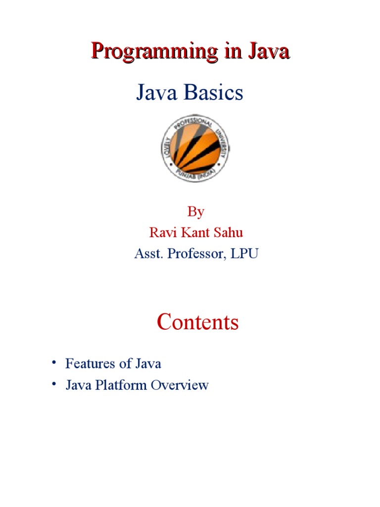 Java Basics | PDF | Java (Programming Language) | Java Virtual Machine
