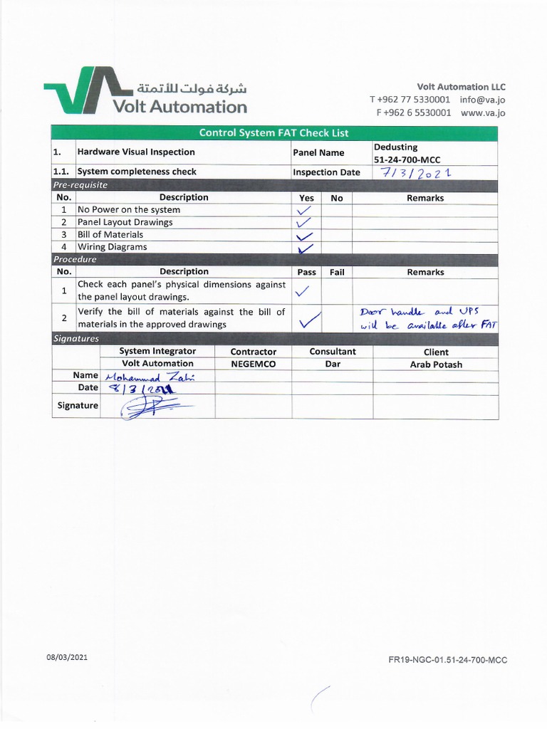 FR19-NGC-01 (Dedusting 700-MCC) - Ss | PDF