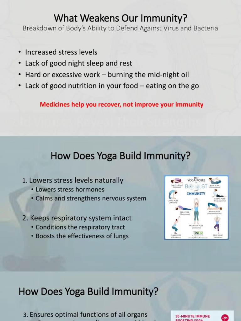 Yoga and Immunity | PDF | Wellness