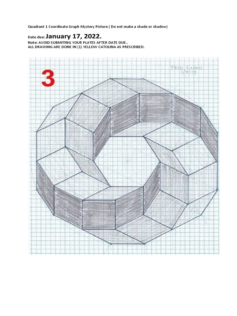 Quadrant 1 Graph Mystery Picture | PDF
