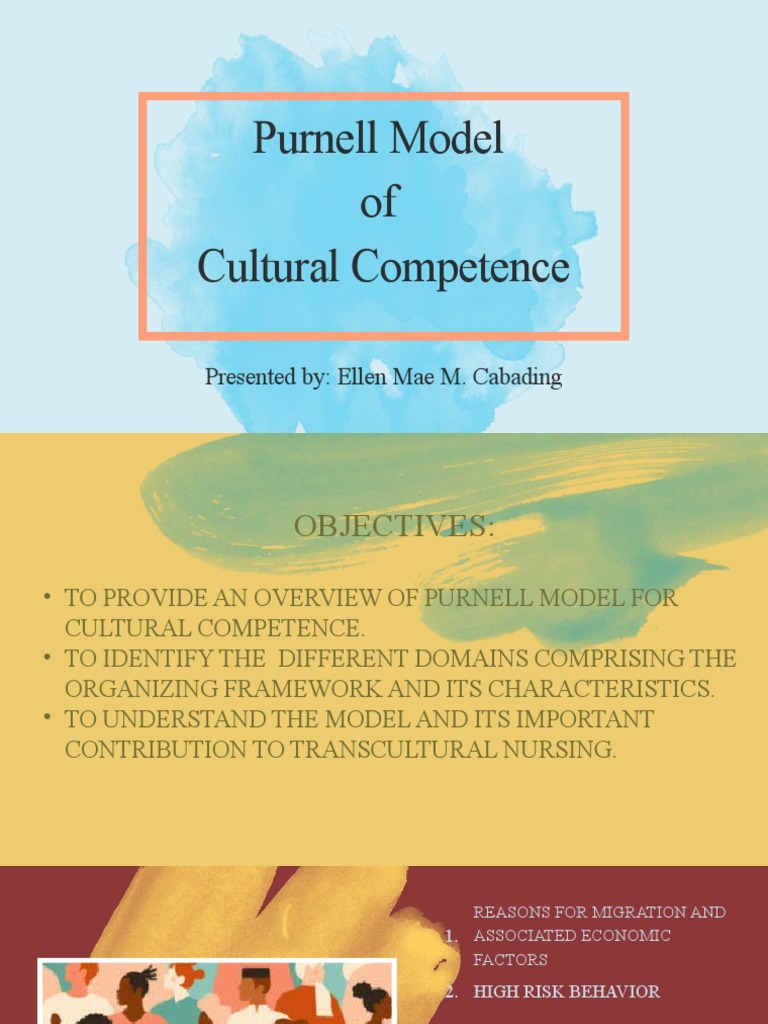 III - Purnell Model of Cultural Competence. Ellen Mae Cabading | PDF ...