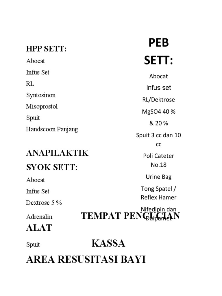 Label Isi Sett | PDF