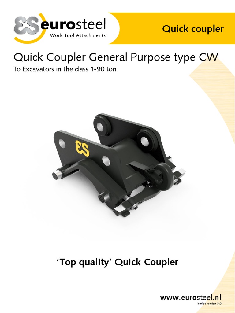 Quick Coupler General Purpose Type CW | PDF | Car | Transport