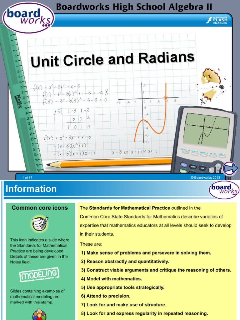 Unit Circle and Radians | PDF | Angle | Triangle