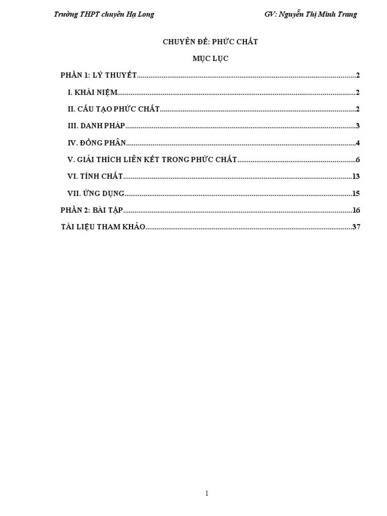 2 - Chuyen de Hoa 10 - Chuyen Ha Long | PDF