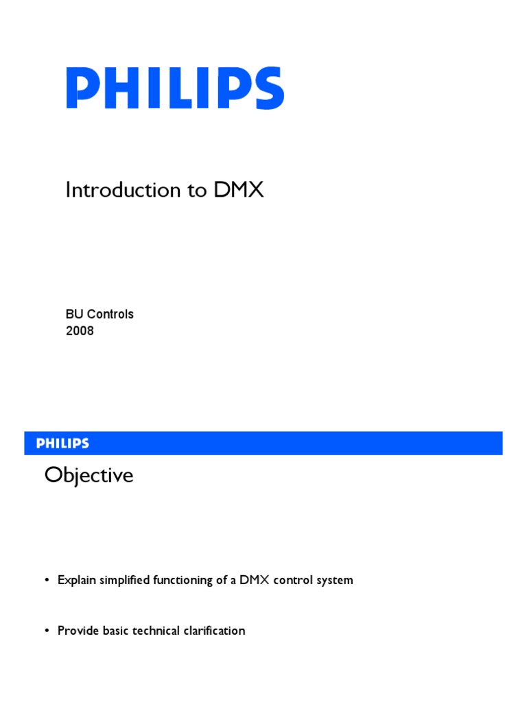 Introduction To DMX Philips | PDF | Electronics | Computer Engineering