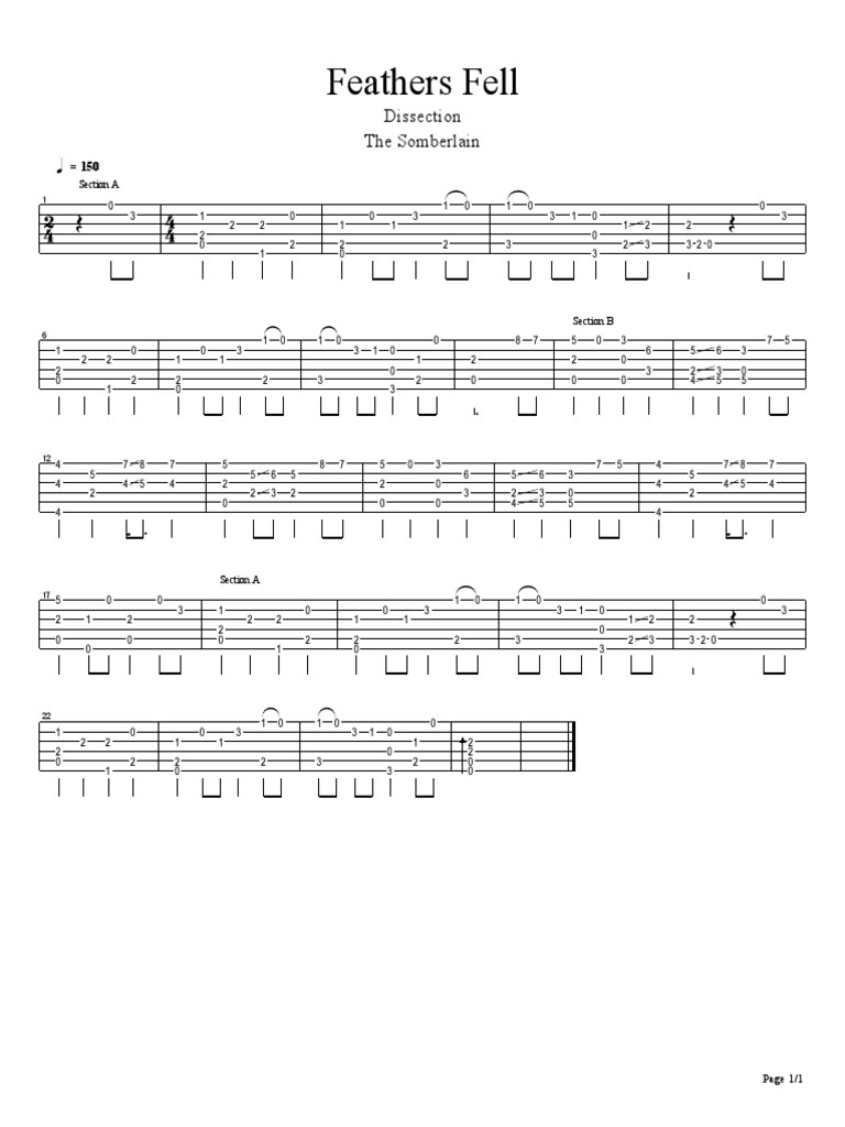 Dissection-Feathers Fell | PDF