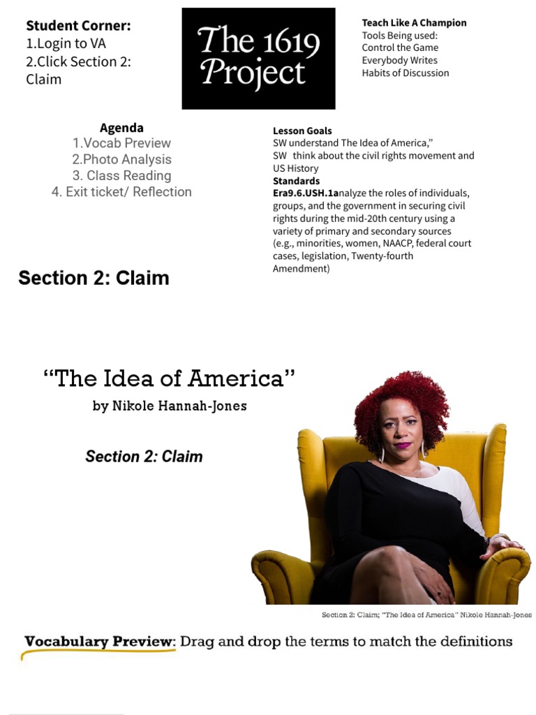 1619 Project The Idea of America Part 2 | PDF | Slavery | The United States