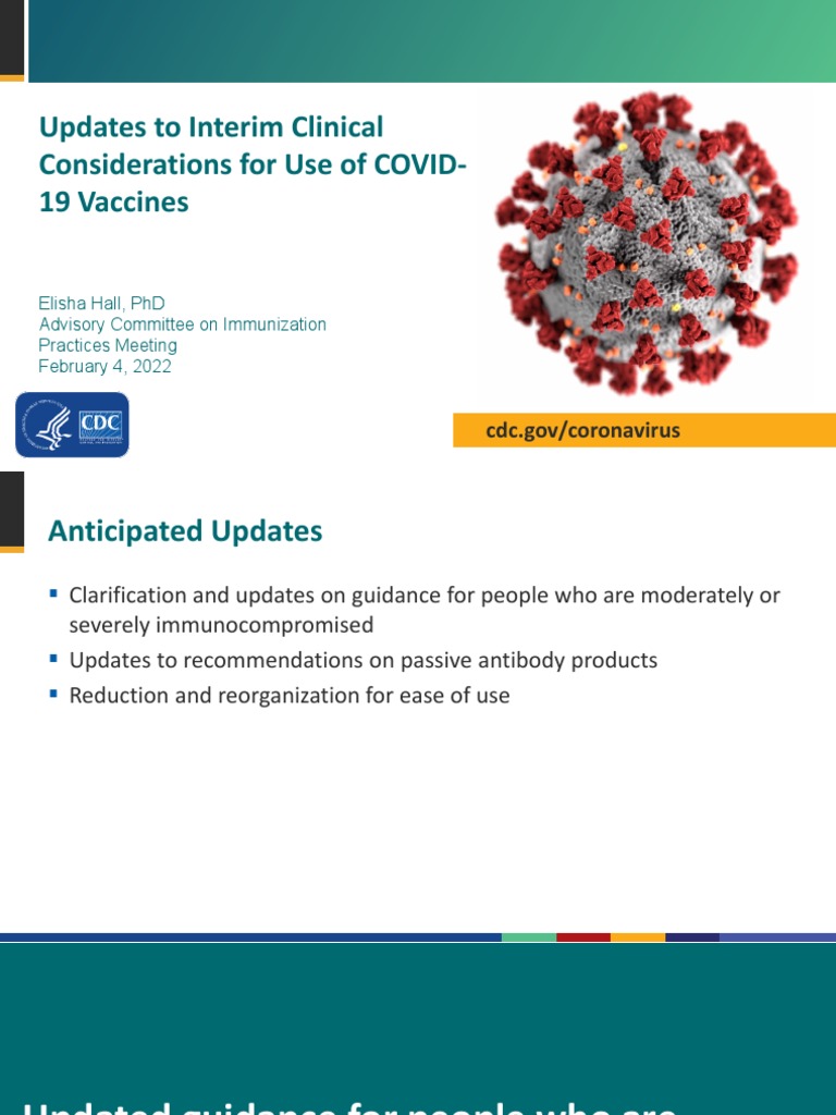 CDC Booster Recommendations | PDF | Immunology | Medical Specialties