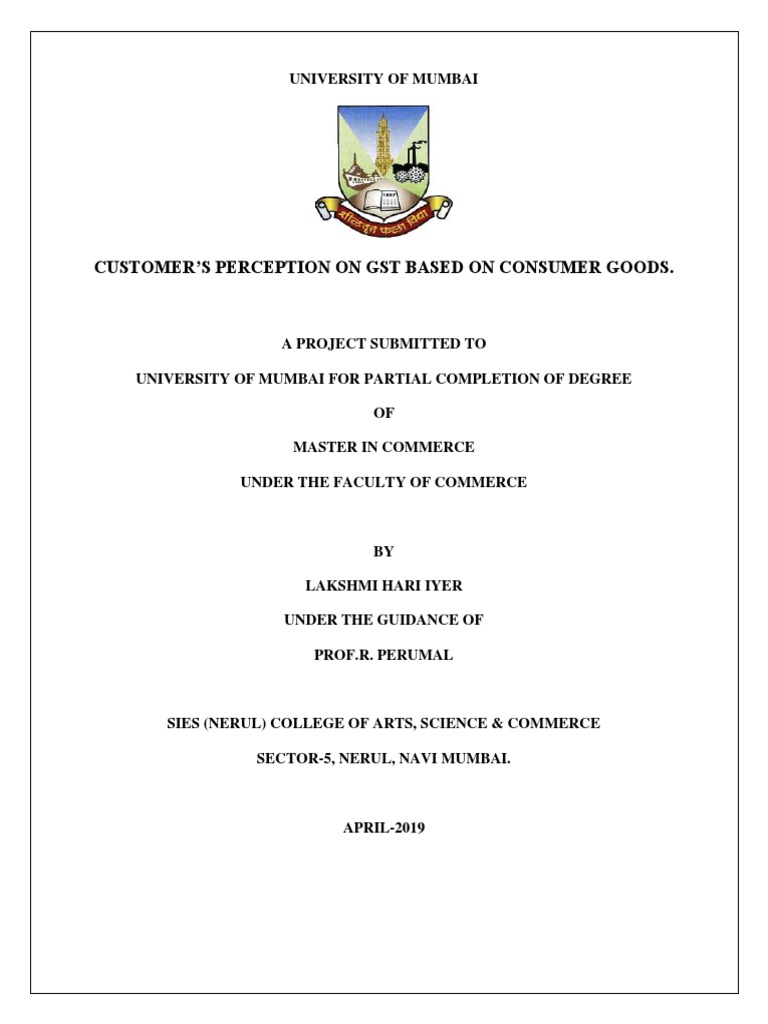 Mcom Sem 4 Project Final | PDF | Value Added Tax | Taxes