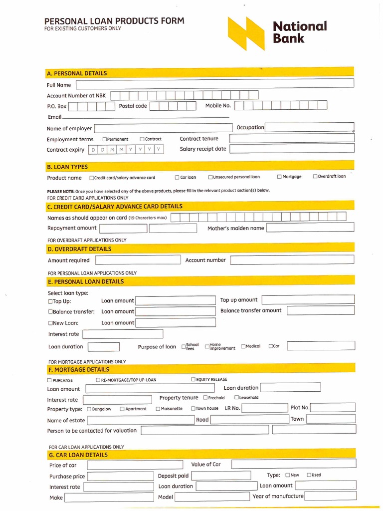 Loan Application Form - Upl | PDF
