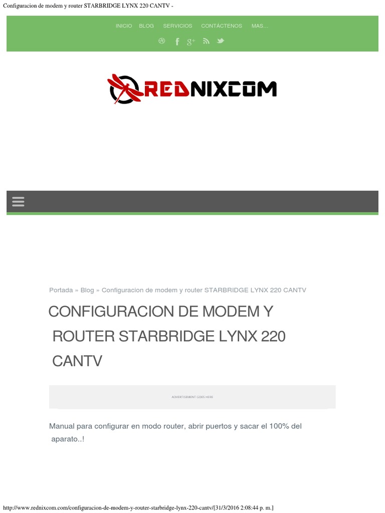 A Step-by-Step Guide to Configuring a STARBRIDGE LYNX 220 Modem and ...