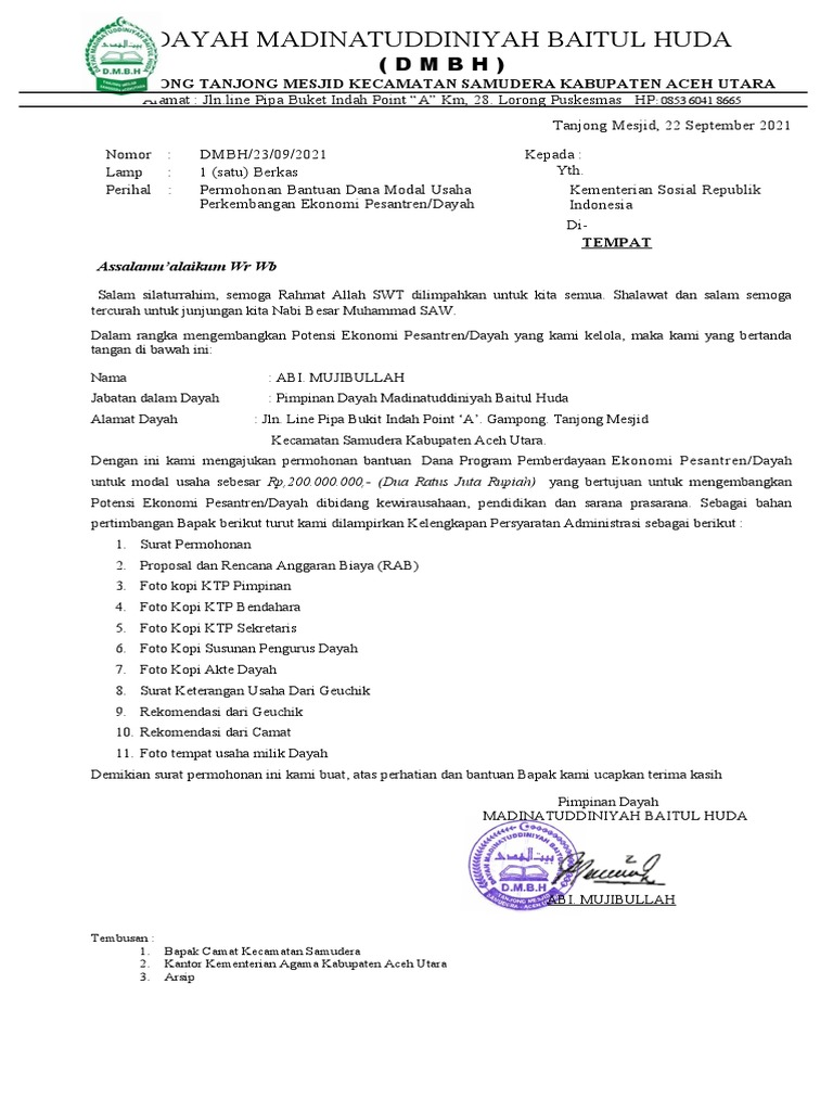 Proposal Modal Usaha | PDF