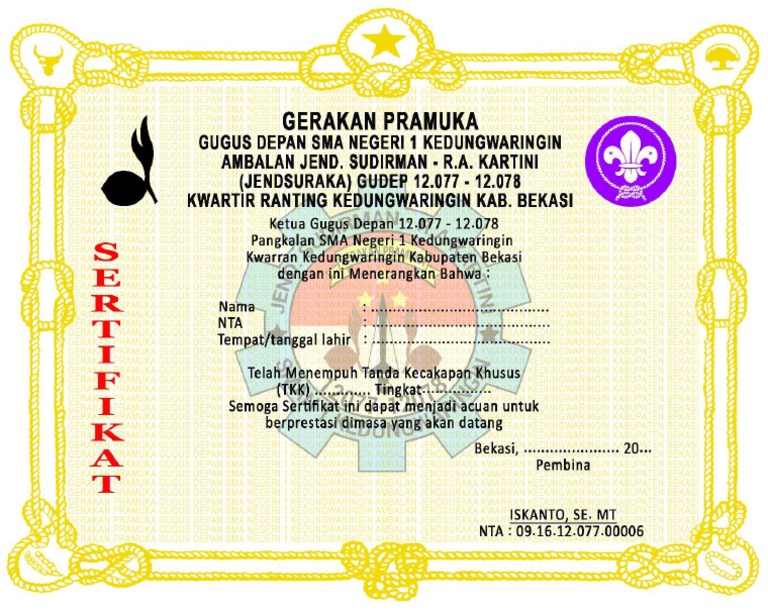 Sertifikat TKK | PDF