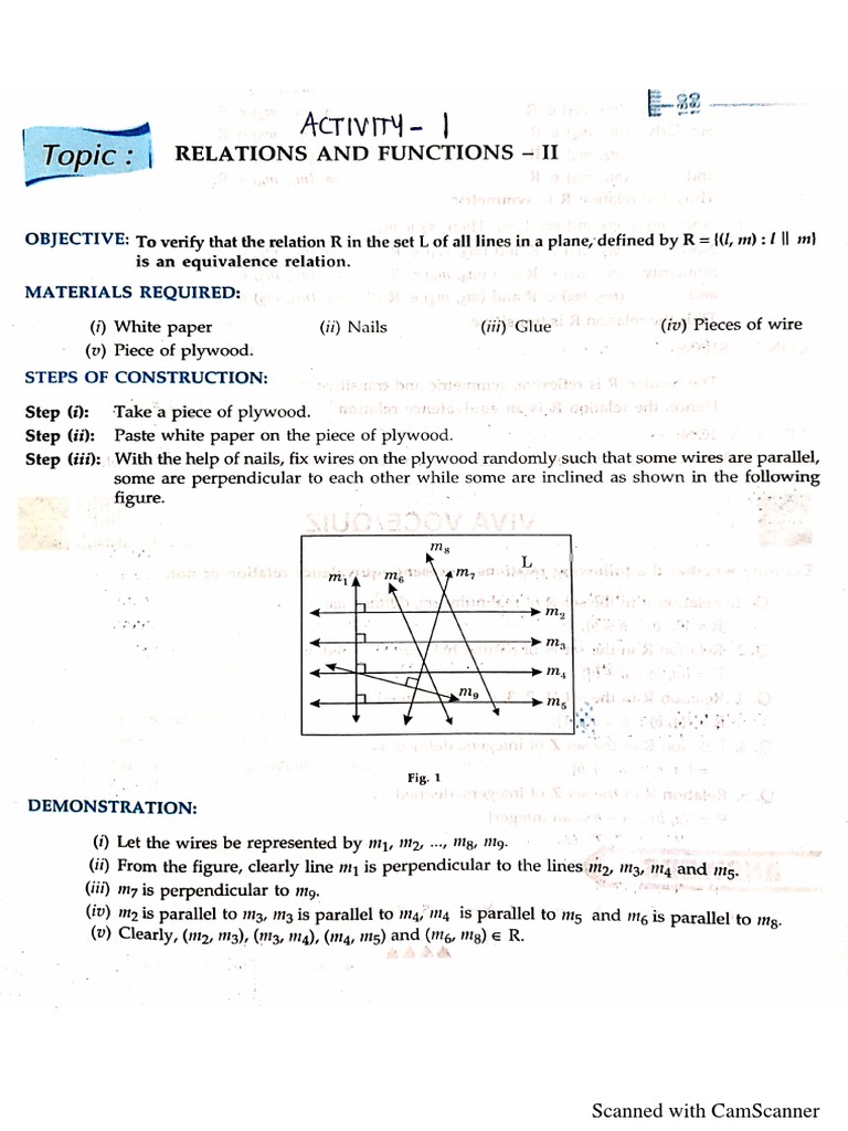 Class Xii Activities Maths | PDF