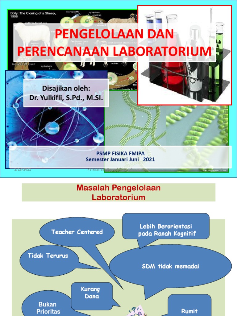 Pengelolaan Dan Perencanaan Laboratorium | PDF
