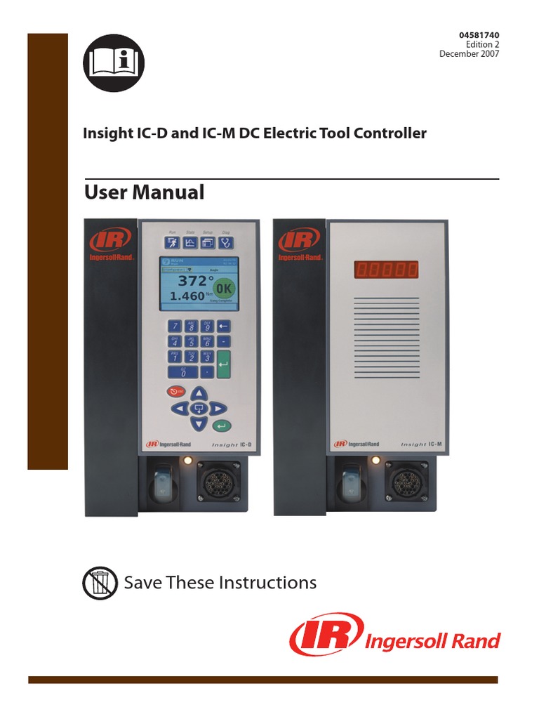 User Manual: Insight IC-D and IC-M DC Electric Tool Controller | PDF ...