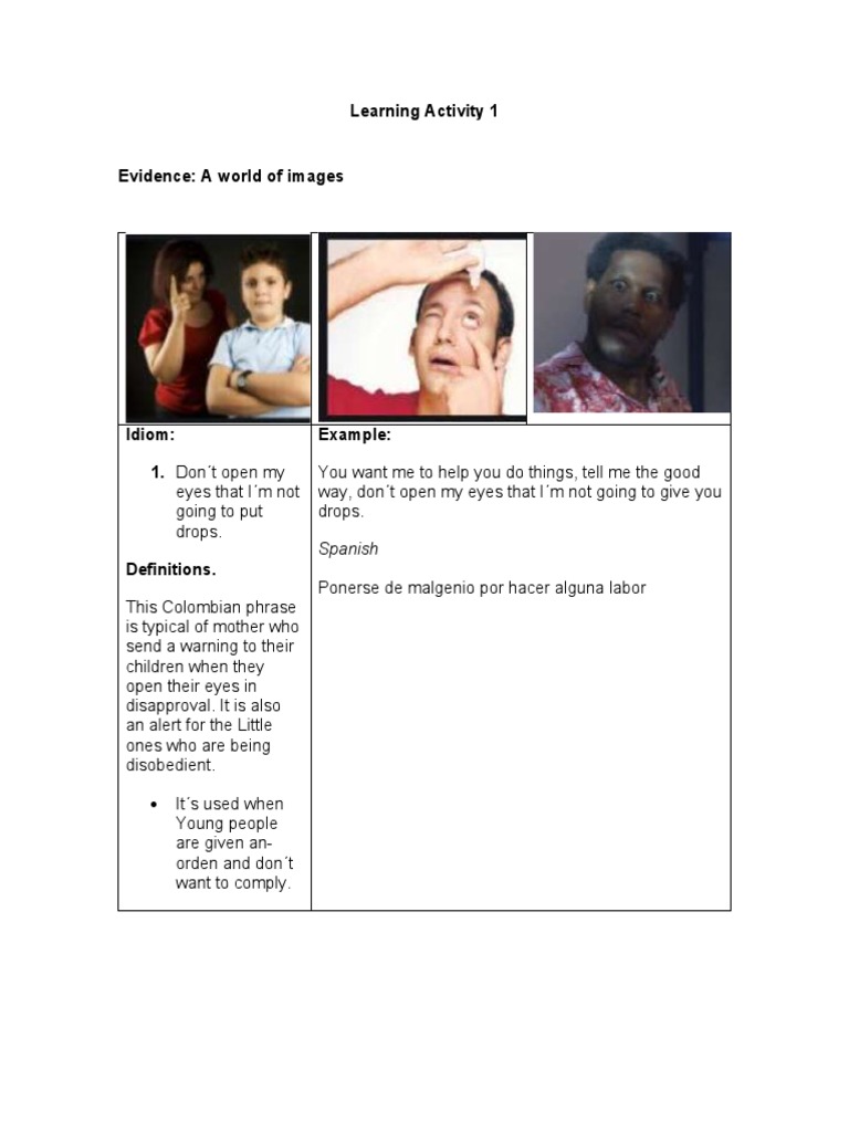 Learning Activity 1 | PDF