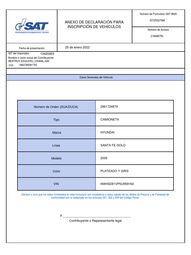 Formulario 8620 | PDF