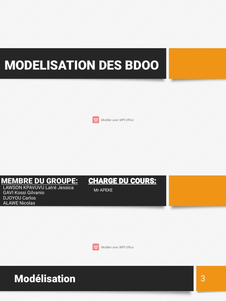 Modélisation des Objets et Classes | PDF | Classe (informatique) | Paramètre (Programmation ...