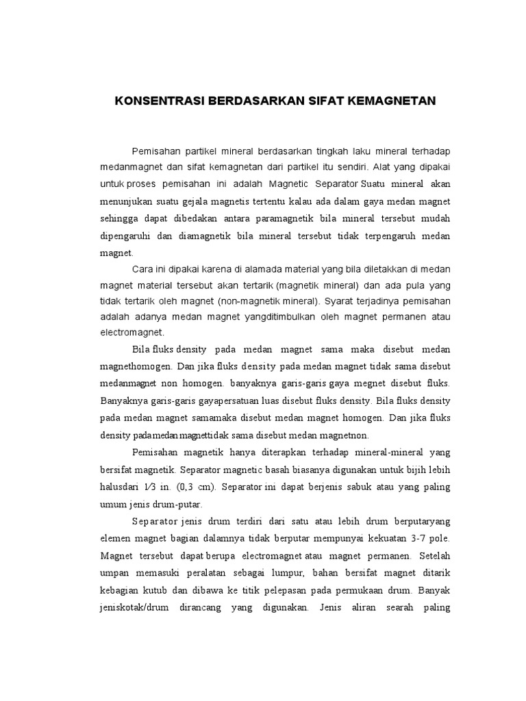 Magnetic Separator | PDF