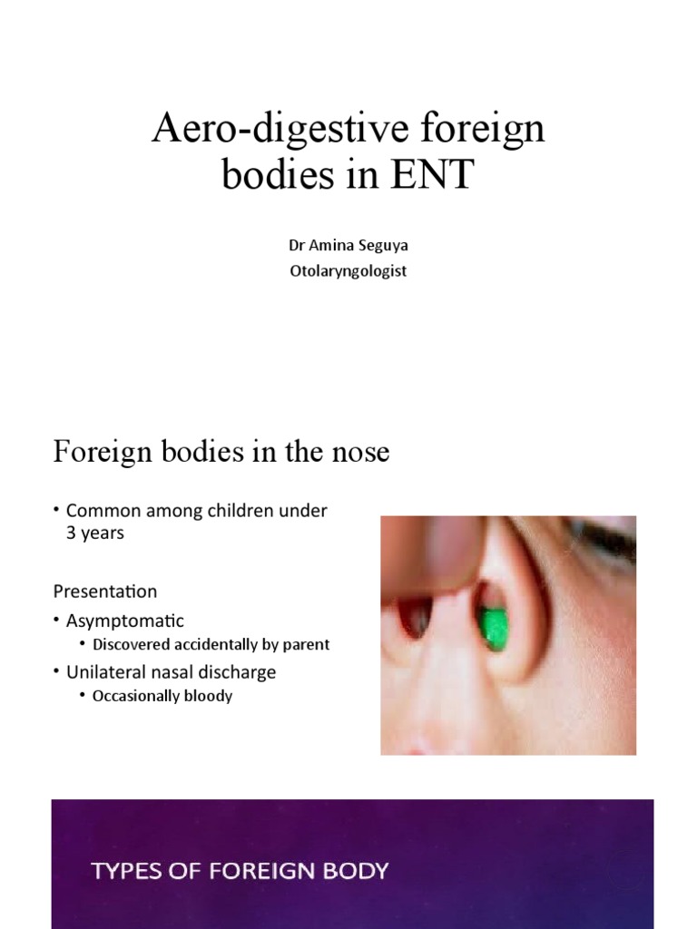 Foreign Bodies in ENT | PDF | Respiratory Tract | Lung