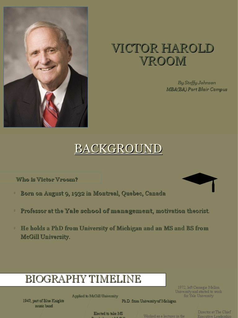 Victor Vroom | PDF | Psychology | Psychological Concepts
