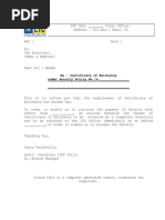 LIC Life Certificate Format | PDF