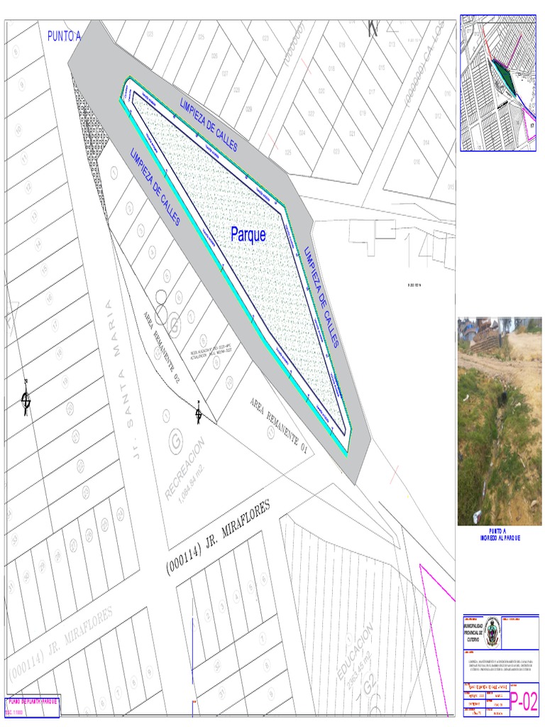Plano General de Calles Aledañas | PDF