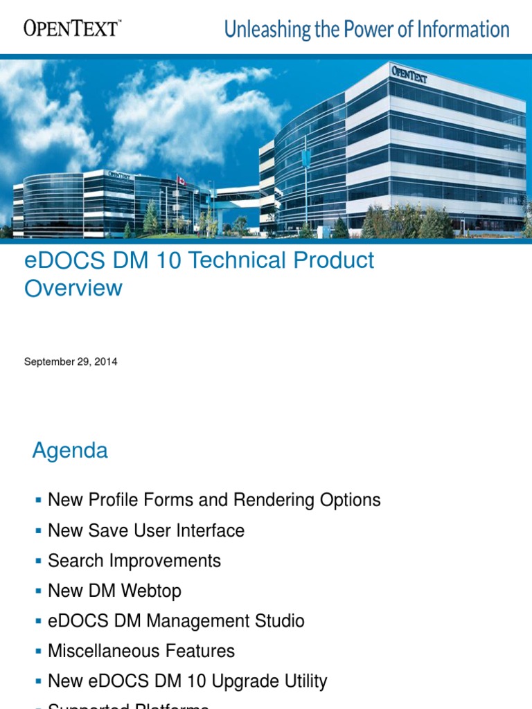 eDOCS DM 10 Technical Overview | PDF | Cloud Computing | Windows Registry