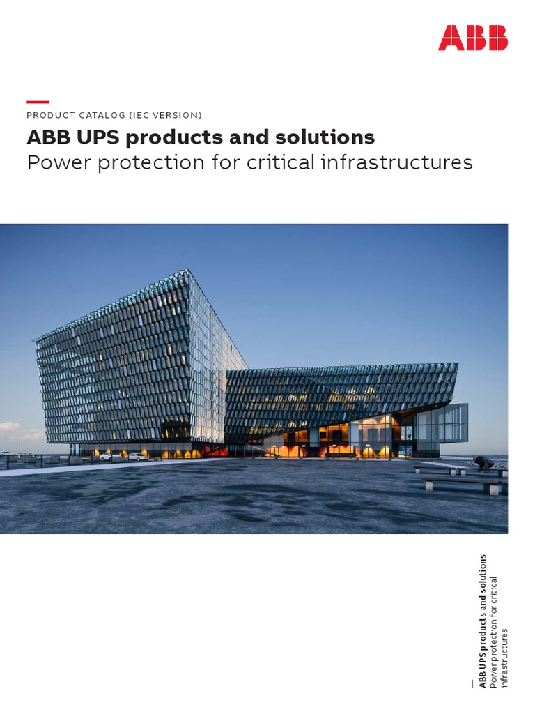 ABB UPS Catalog Web | PDF | Data Center | Reliability Engineering