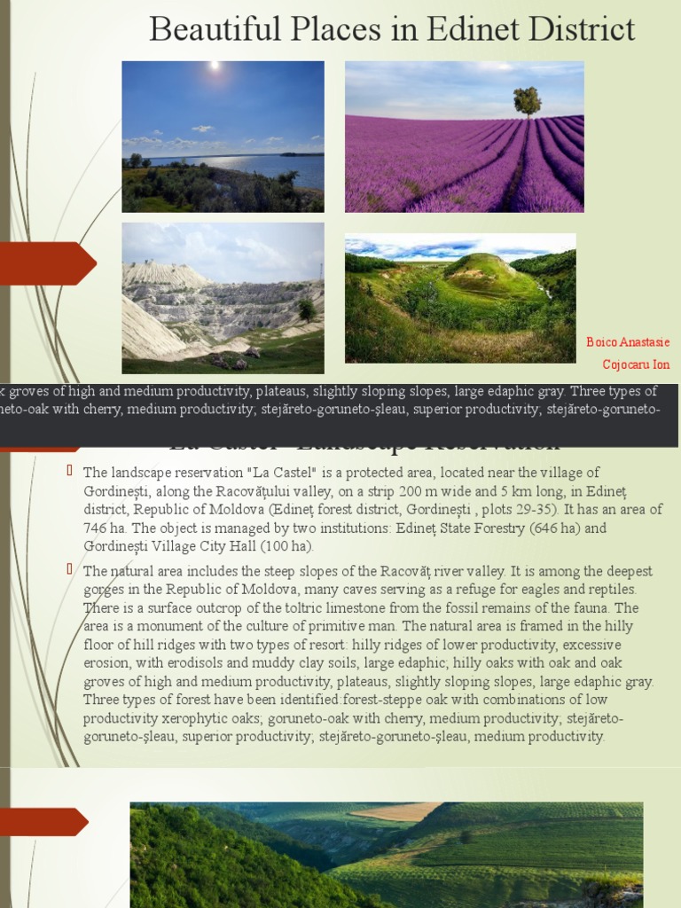 Beautiful Places in Edinet District | PDF | Geology | Geomorphology