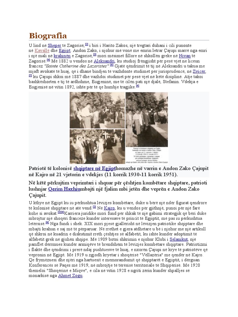 Biografia Andon Zako Cajupi | PDF