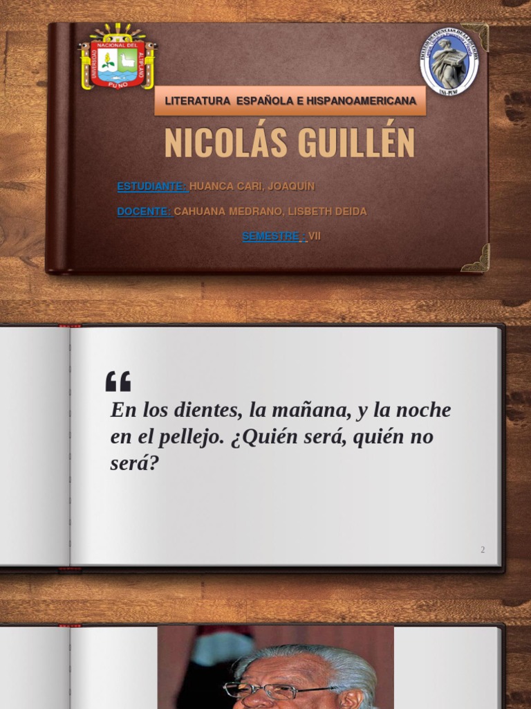 8 Nicolás Guillén | PDF | Poesía | Cuba