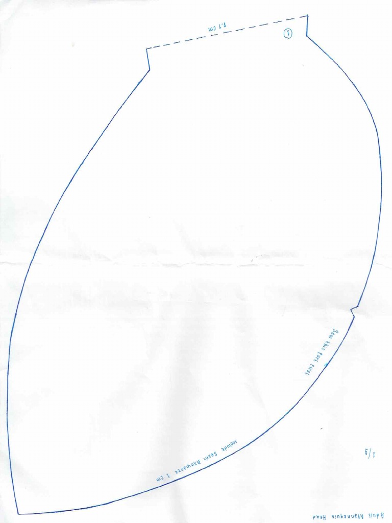 Adult Mannequin Head Template | PDF