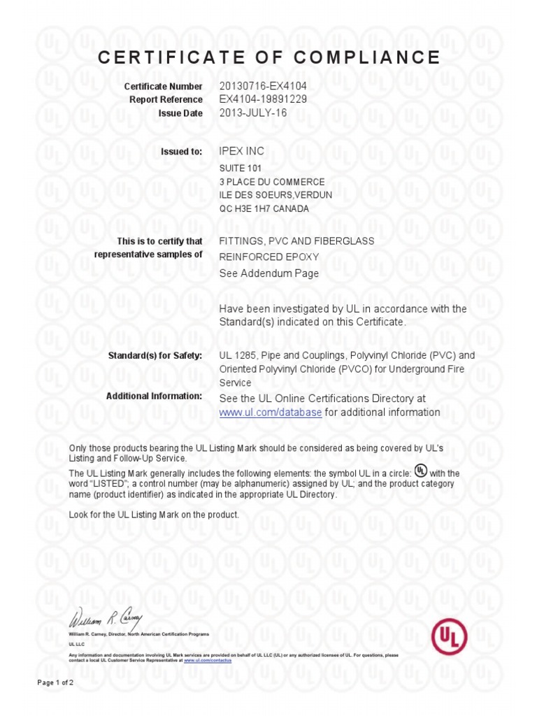 Ipex C900-905-907 Ul | PDF | Building Materials | Building Engineering