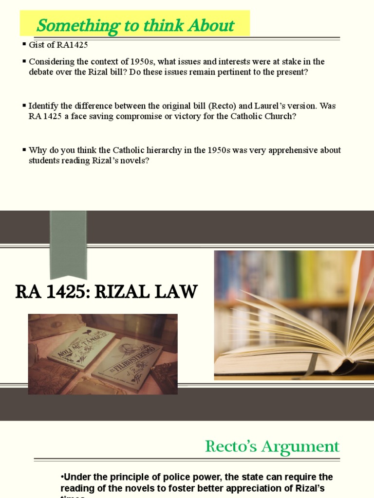 Ra 1425 - New PPT Rizal Law | PDF