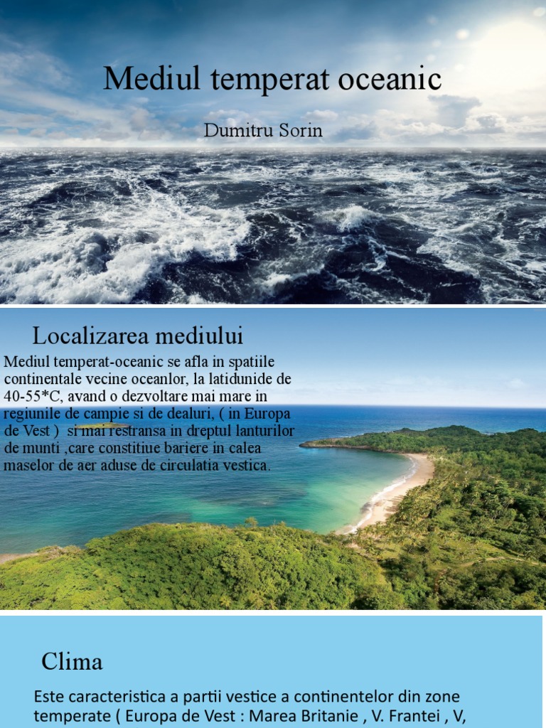 Mediul Temperat Oceanic | PDF
