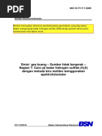 SNI 19 7117.7 2005 Bagian 7 Cara Uji Kadar Hidrogen Sulfida H2S Dengan Metoda Biru Metilen ...